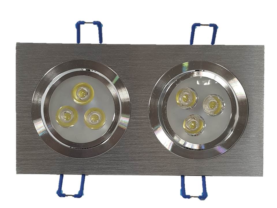 Balas LED de incrustar doble 2x(3x1W) | Almacén Panamericano
